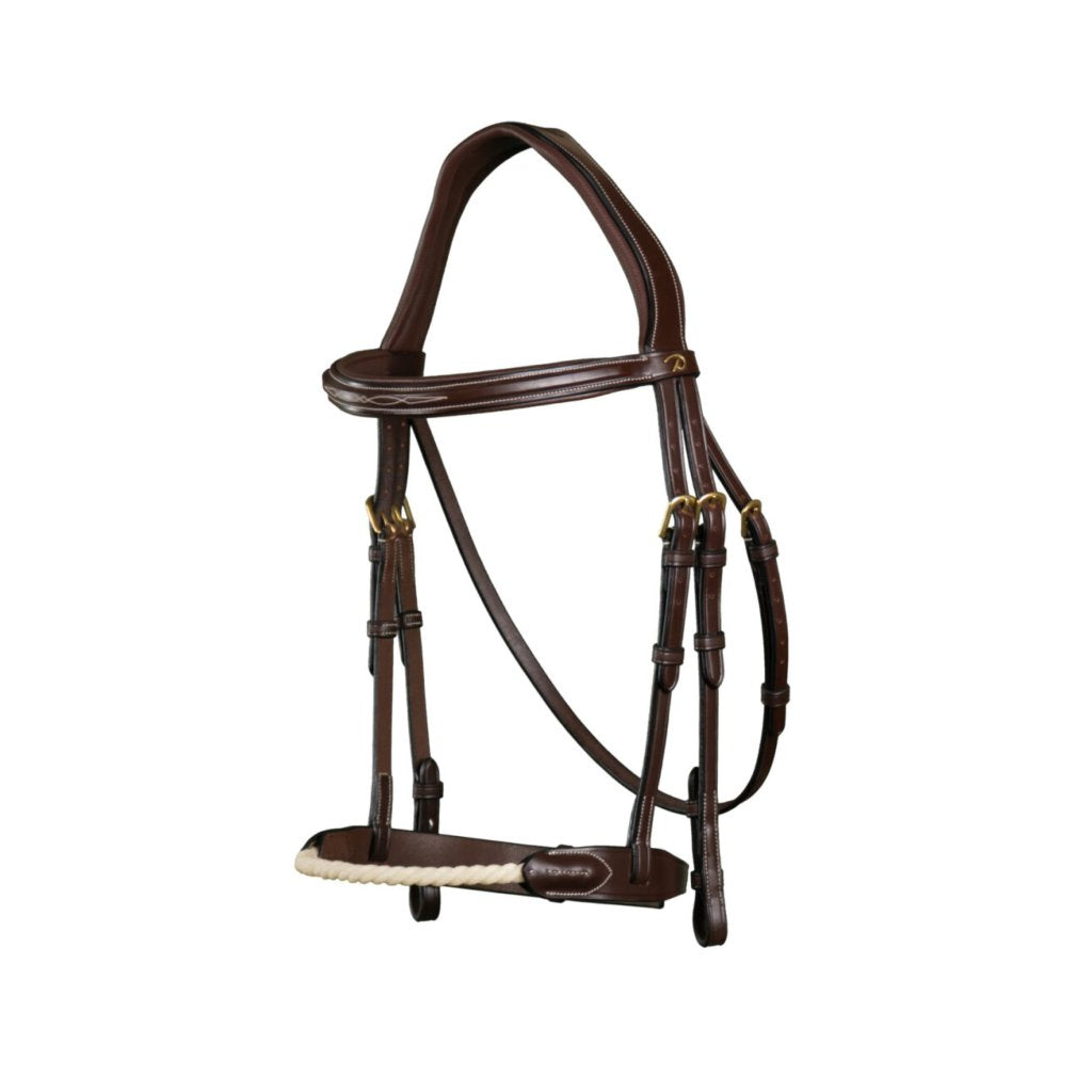 Dyon D Collection Rope Noseband Horse Bridle